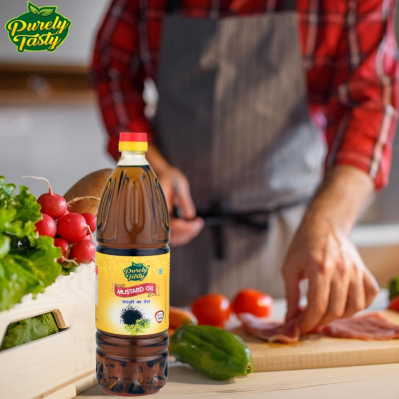 Cold Pressed Black Mustard Oil (1Litre) - DEVDOOT PRODUCT